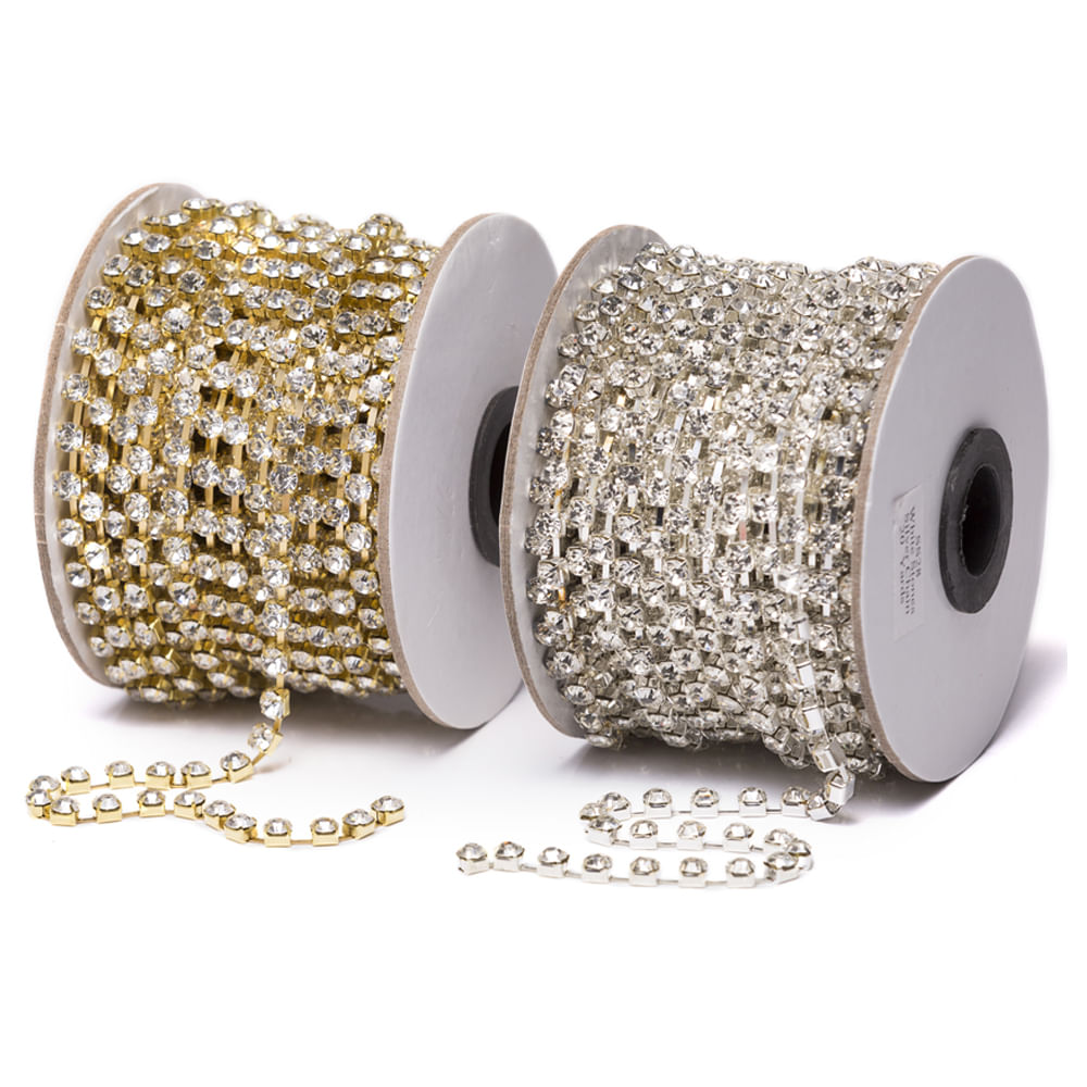 Corrente de Strass SS28 | Maluli Armarinhos - maluli